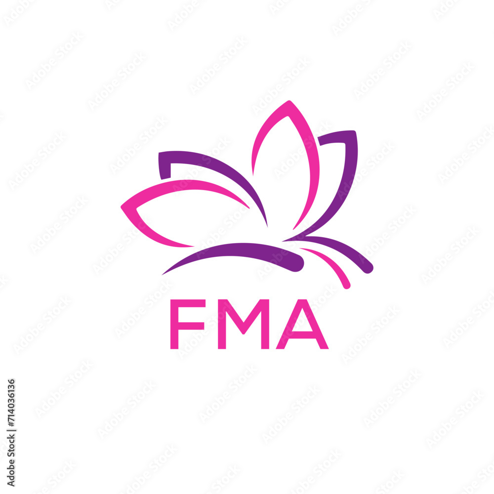 FMA Letter logo design template vector. FMA Business abstract ...