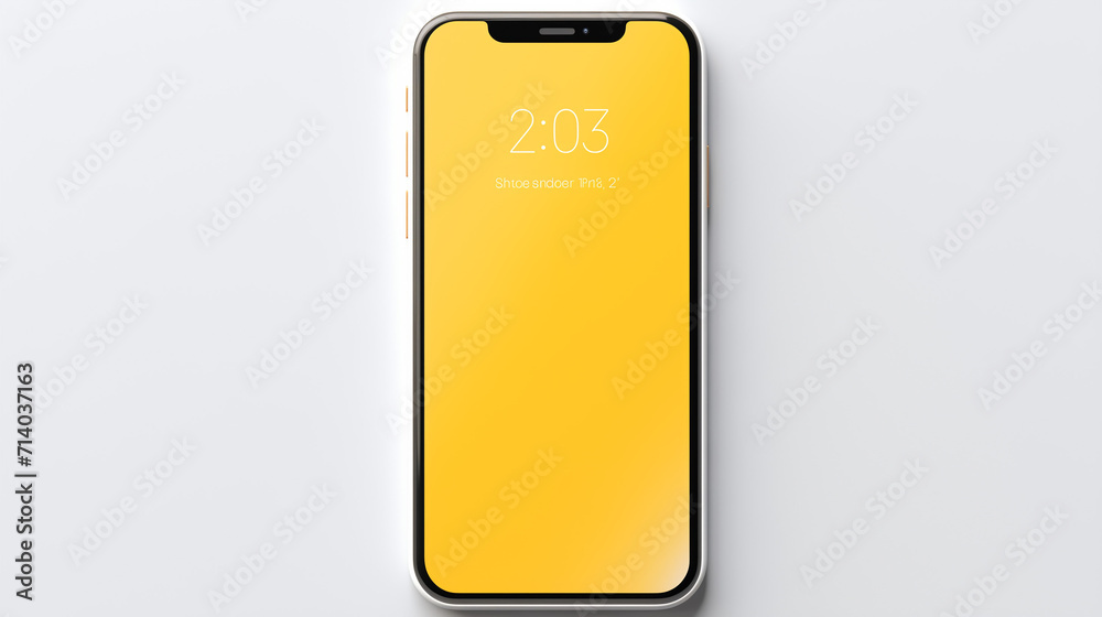 Smartphone similar to iPhone xs max with blank white screen, Mockup ...