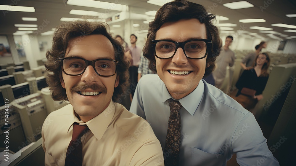 Office worker - workplace humor - retro style - vintage vibe - two ...