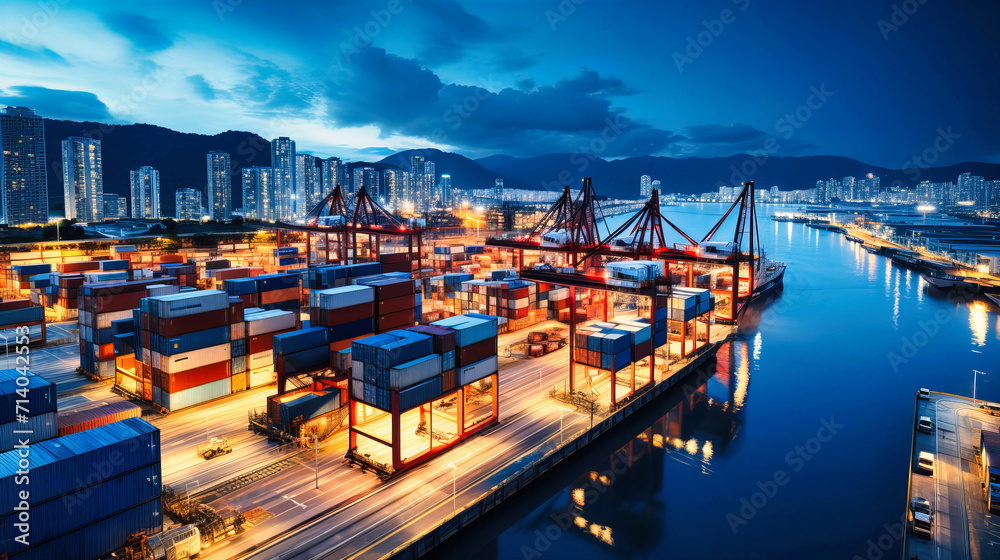 Dive into the world of shipping and commerce with this bustling port ...