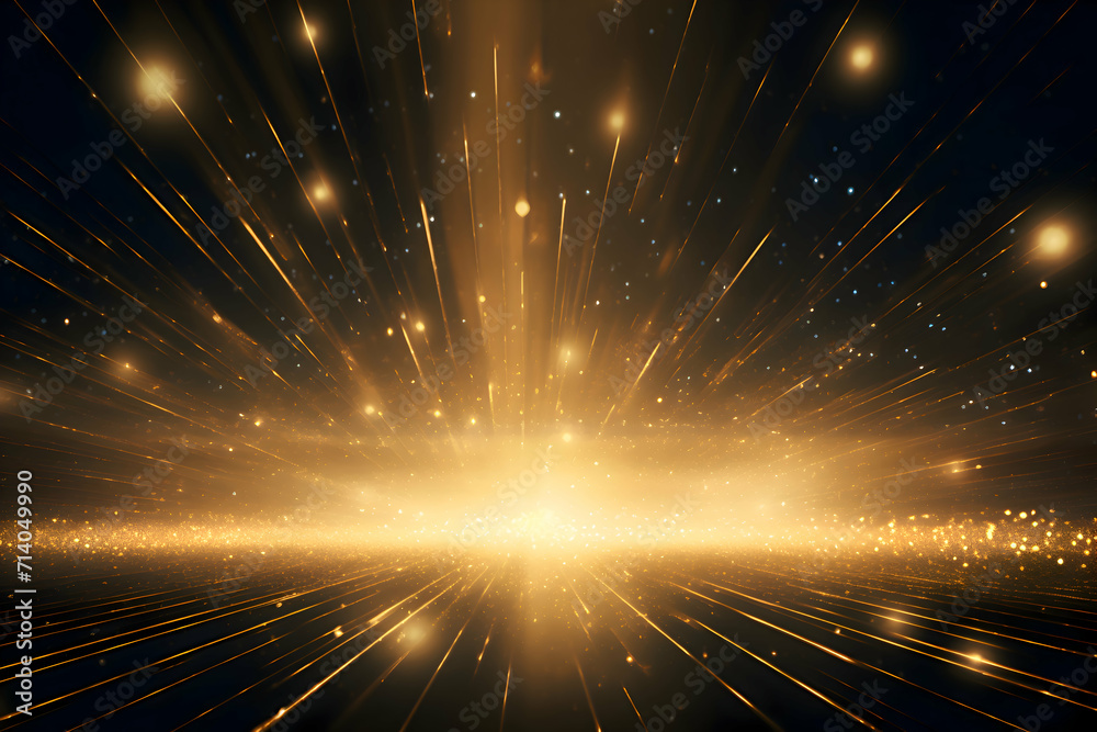 Light abstract glowing bokeh light. Shining star, sun particles and ...