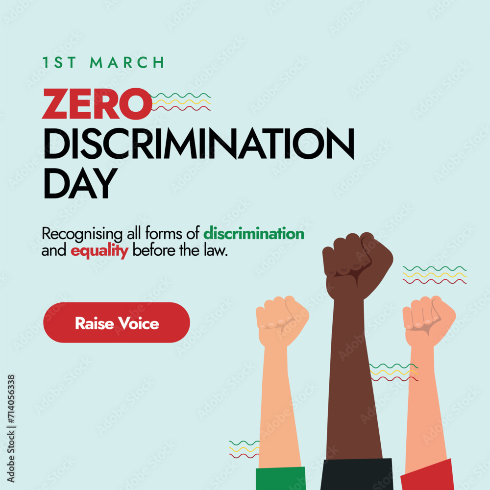 Zero Discrimination day. 1st March Zero Discrimination day celebration ...