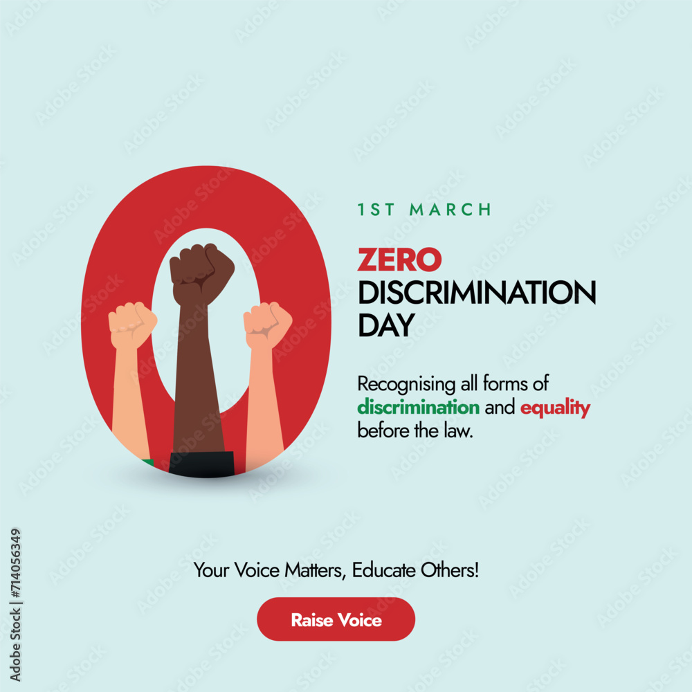 Zero Discrimination day. 1st March Zero Discrimination day celebration ...
