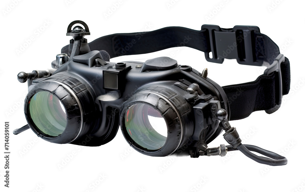 Stealthy Night Vision Goggles on Transparent Background Stock Photo ...