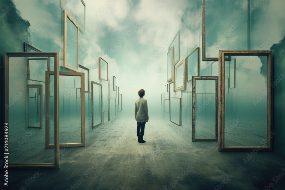 Borderline personality disorder background Stock Illustration | Adobe Stock