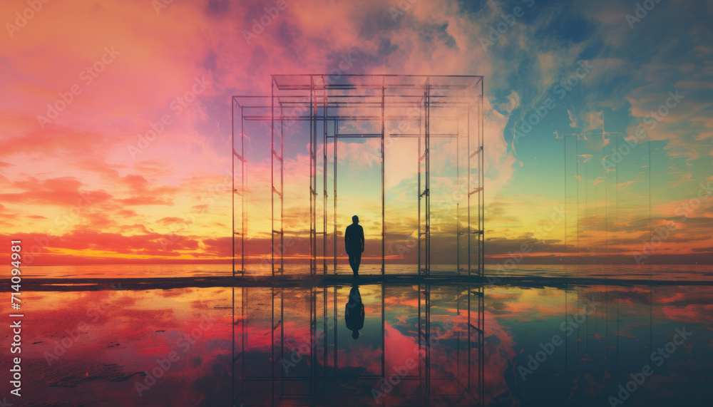 Borderline personality disorder background Stock Illustration | Adobe Stock