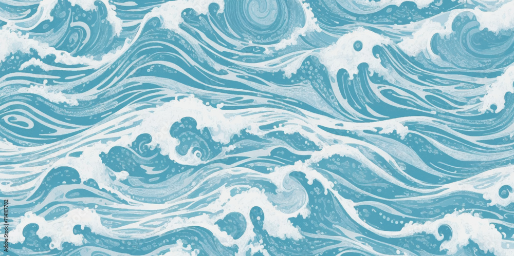 Sea water ocean wave vector background. Blue water ocean sea wave ...
