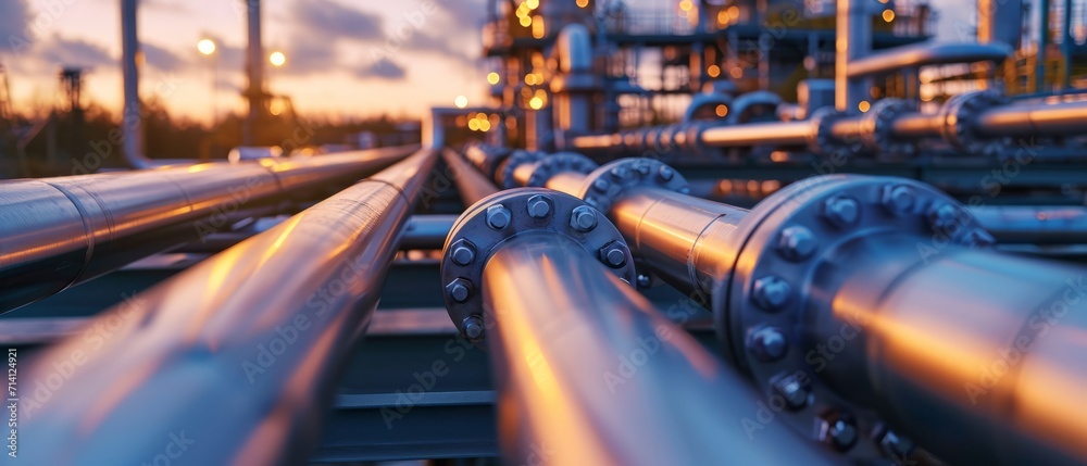 Pipeline and Pipe Rack of an Oil, Chemical, Hydrogen, or Ammonia ...