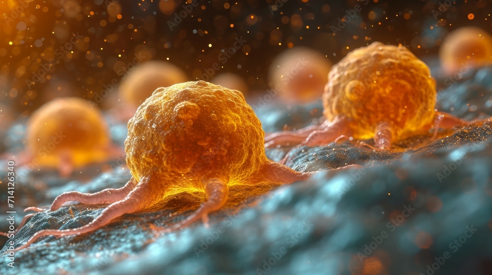 Microscopic Insight: Cancer Cell Dynamics Captured in Digital Art ...