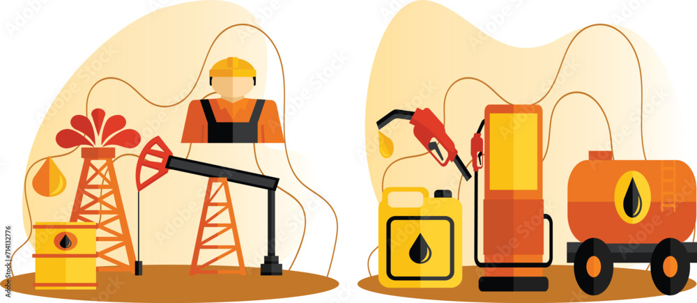 Oil refinery cartoon. The cartoon style is visually appealing and ...