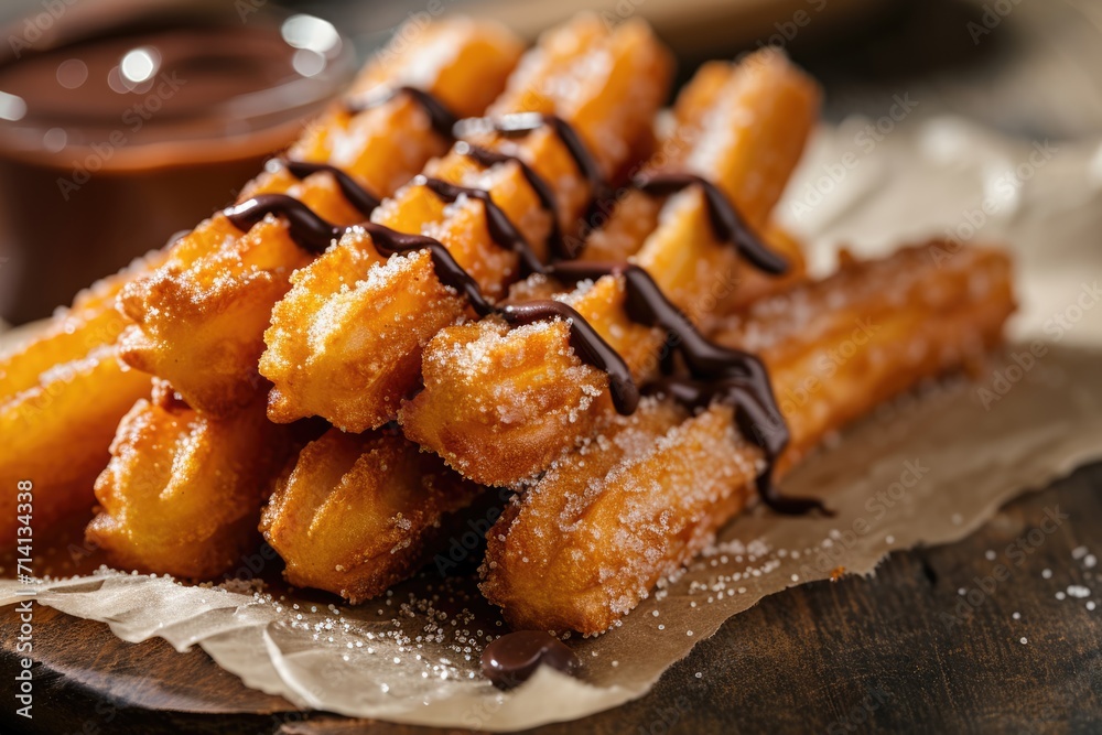 Gourmet Temptation: A Realistic Image Captures the Crispy and Sugary ...