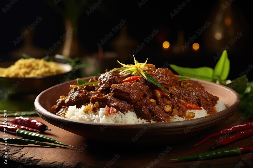 Indonesian Delicacy: Highlighting the Slow-cooked Perfection of Rendang ...