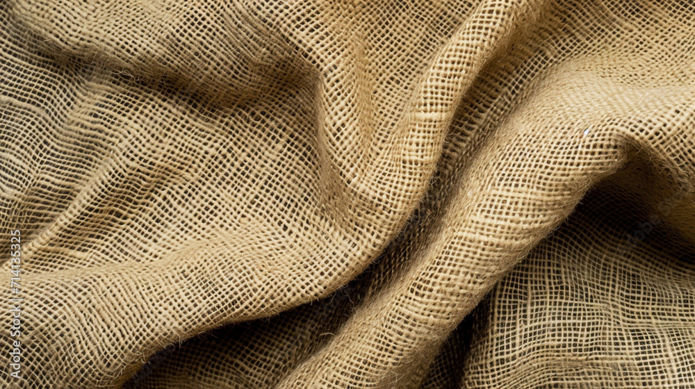 natural jute fabric background. A closer look at the 2024 trend jute ...