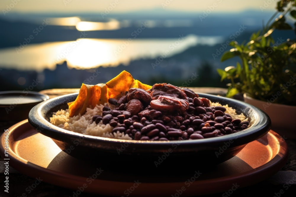 Savoring Brazil: A Plate of Traditional Brazilian Feijoada Takes Center ...