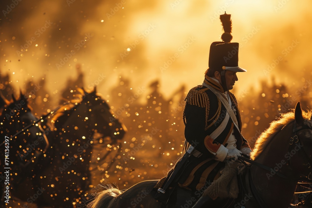 The Napoleonic Clash: French and Prussian Forces Engage in Historic ...