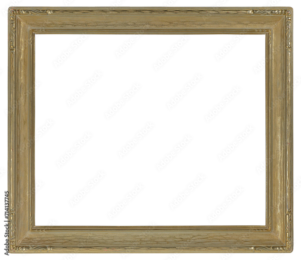Simple wooden picture frame in PNG format on a transparent background ...