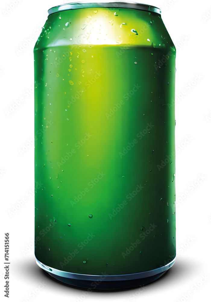 Mock up green color soft drink cans for decoration Stock Illustration ...