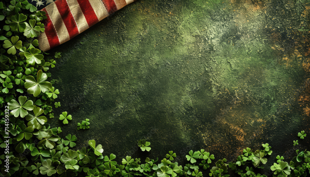 Elegant background for the first day of the month Irish American ...