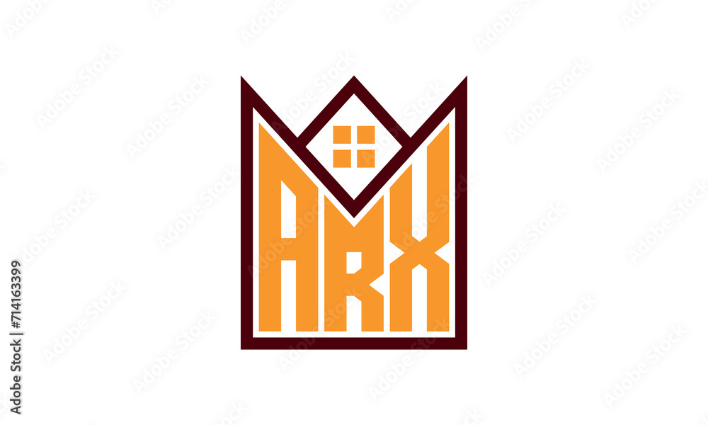 ARX initial letter real estate builders logo design vector ...