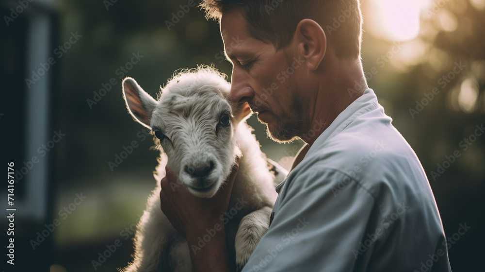 A heartfelt photograph capturing a wildlife rehabilitation center in ...