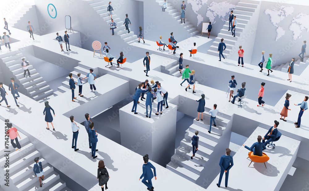 Business team make hand stack, people collaborating on a project ...