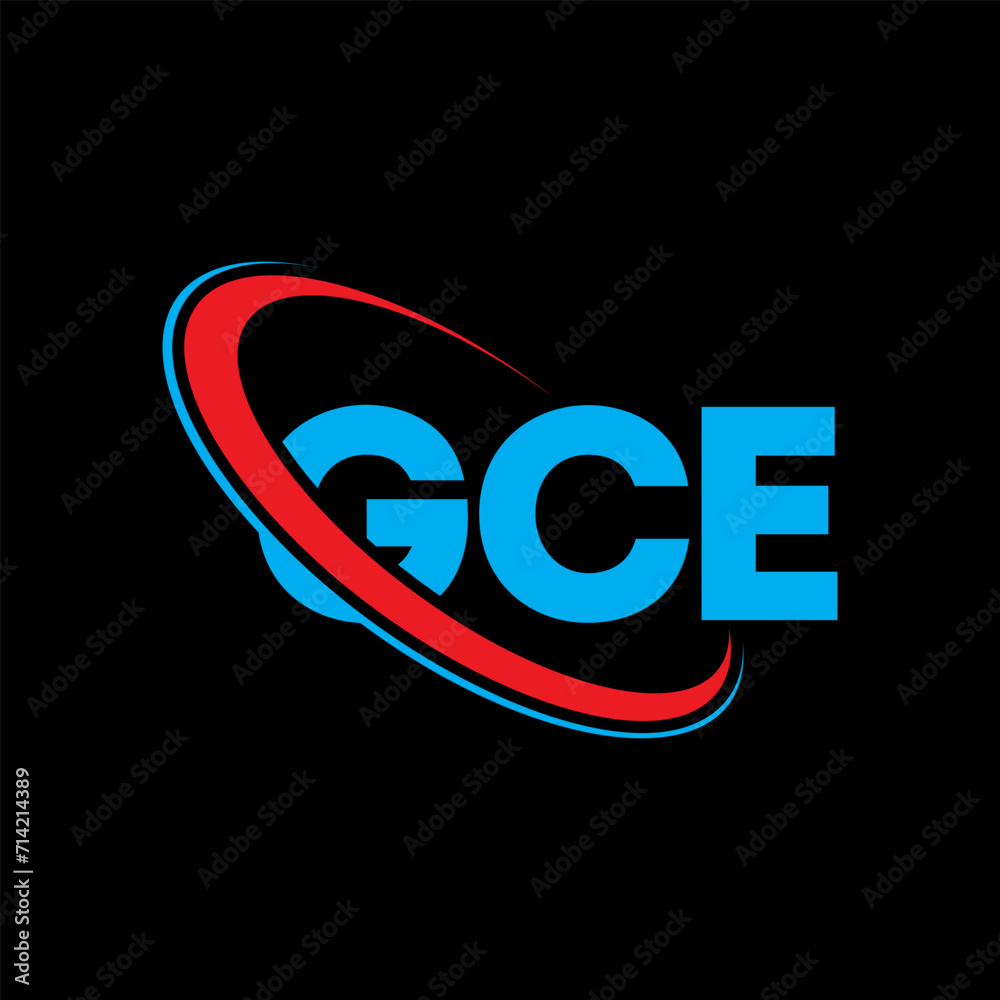 GCE logo. GCE letter. GCE letter logo design. Intitials GCE logo linked ...