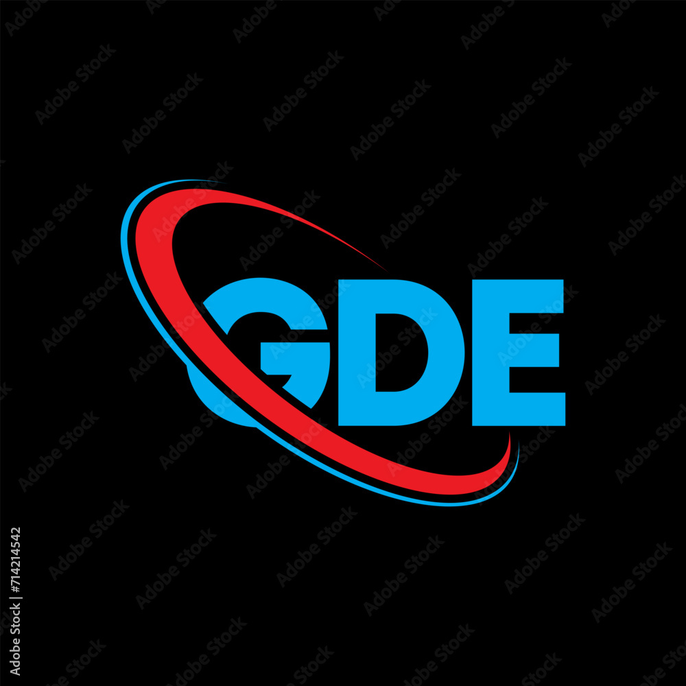 GDE logo. GDE letter. GDE letter logo design. Initials GDE logo linked ...