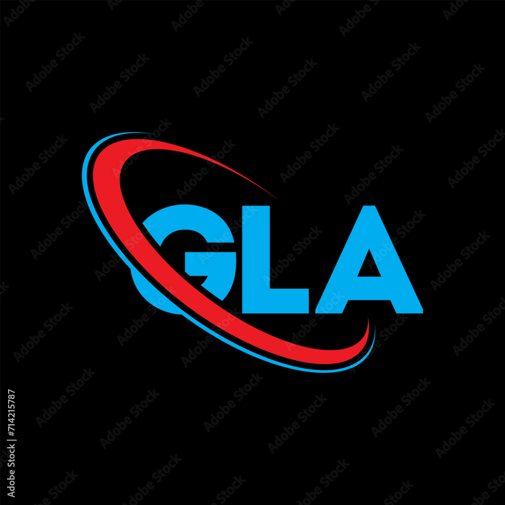GLA logo. GLA letter. GLA letter logo design. Initials GLA logo linked ...
