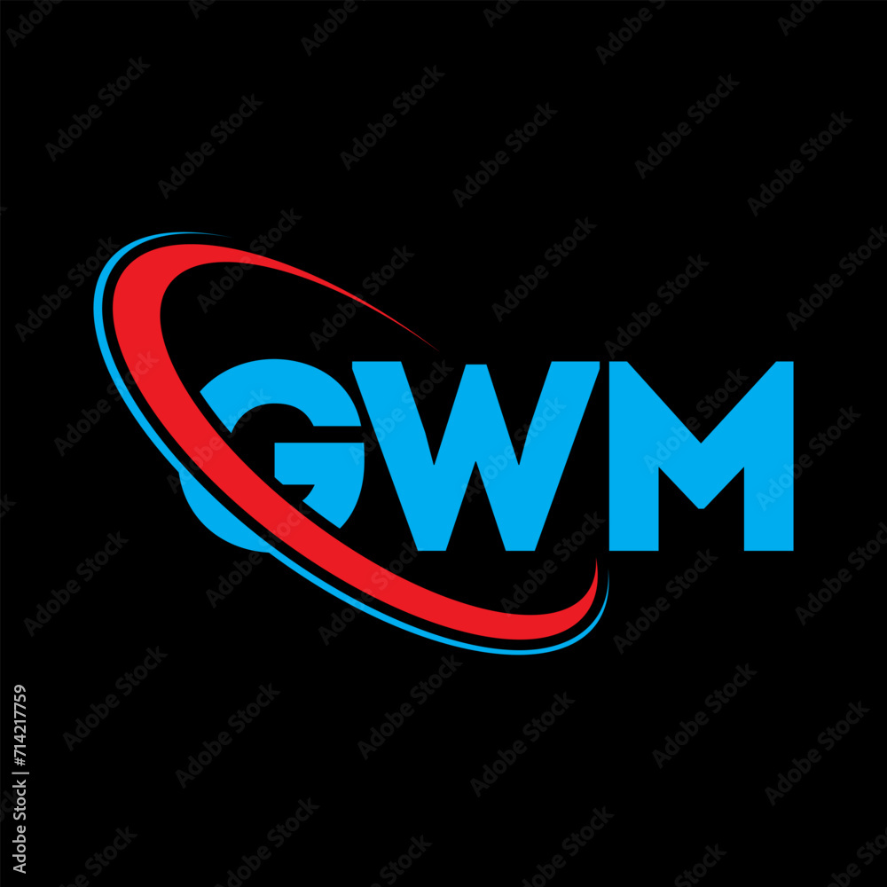 GWM logo. GWM letter. GWM letter logo design. Initials GWM logo linked ...
