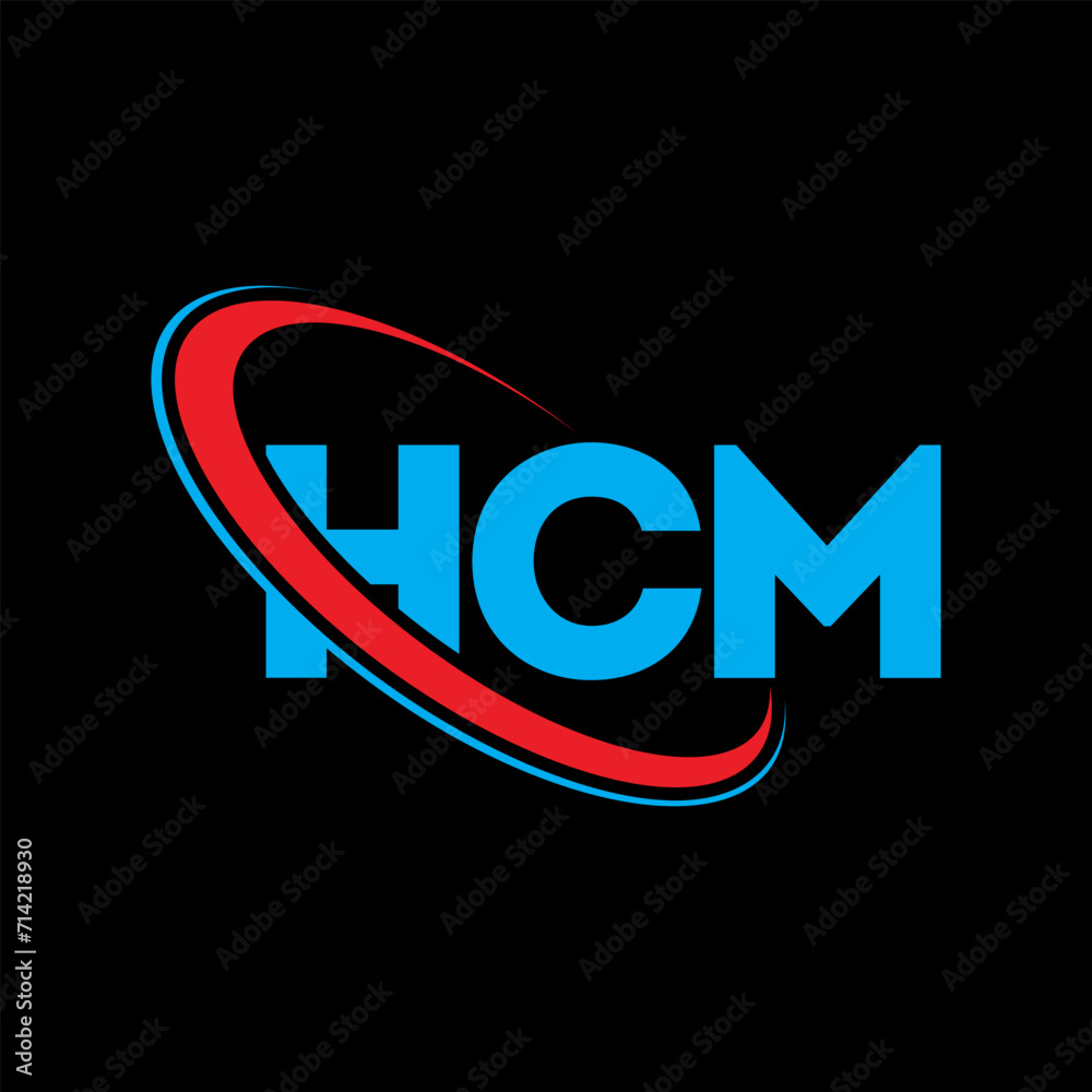 HCM logo. HCM letter. HCM letter logo design. Intitials HCM logo linked ...