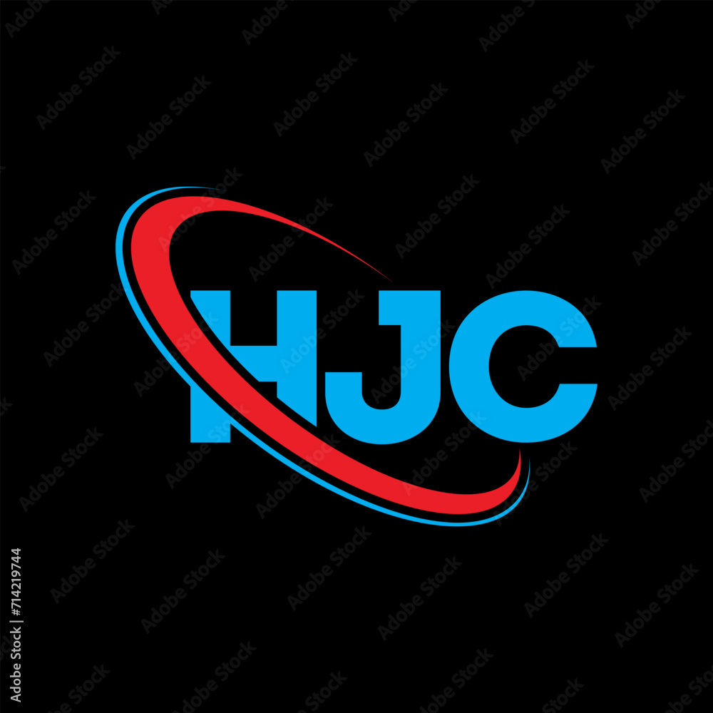 HJC logo. HJC letter. HJC letter logo design. Initials HJC logo linked ...
