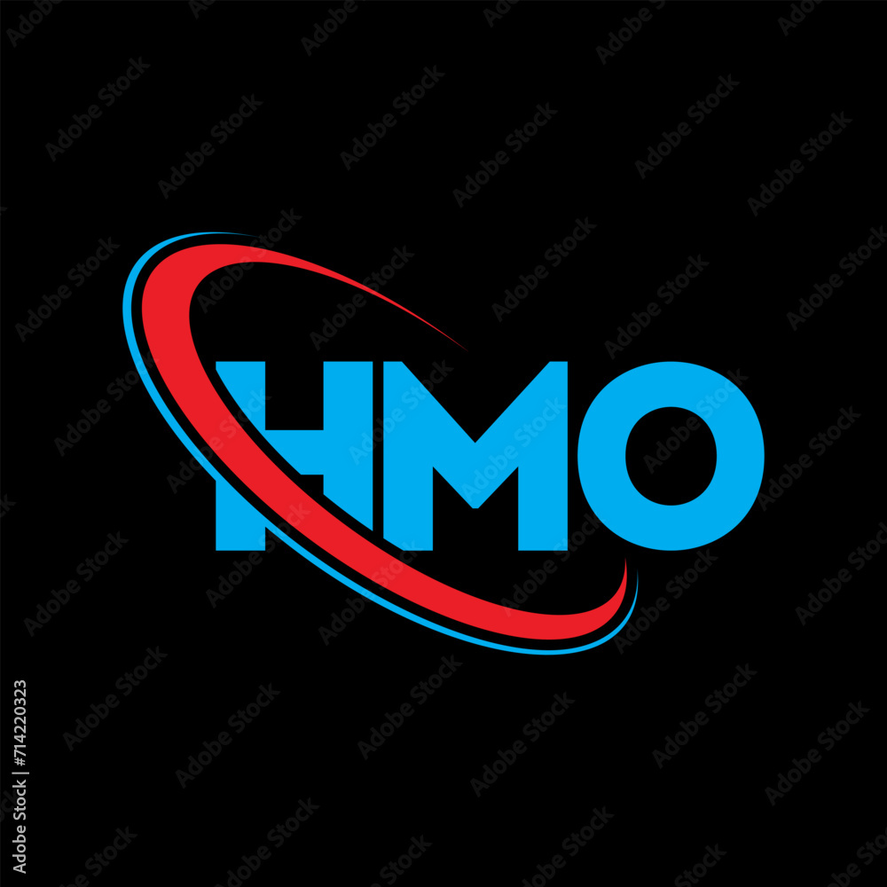 HMO logo. HMO letter. HMO letter logo design. Initials HMO logo linked ...