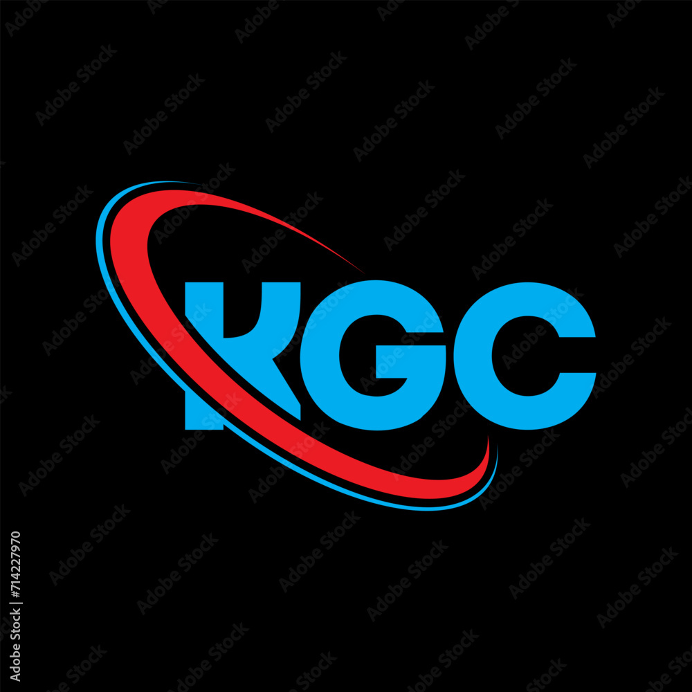 KGC logo. KGC letter. KGC letter logo design. Initials KGC logo linked with circle and uppercase ...