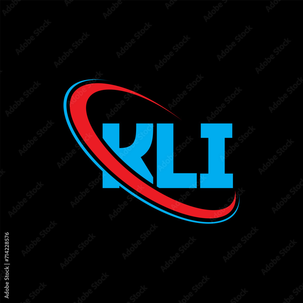 KLI logo. KLI letter. KLI letter logo design. Initials KLI logo linked ...