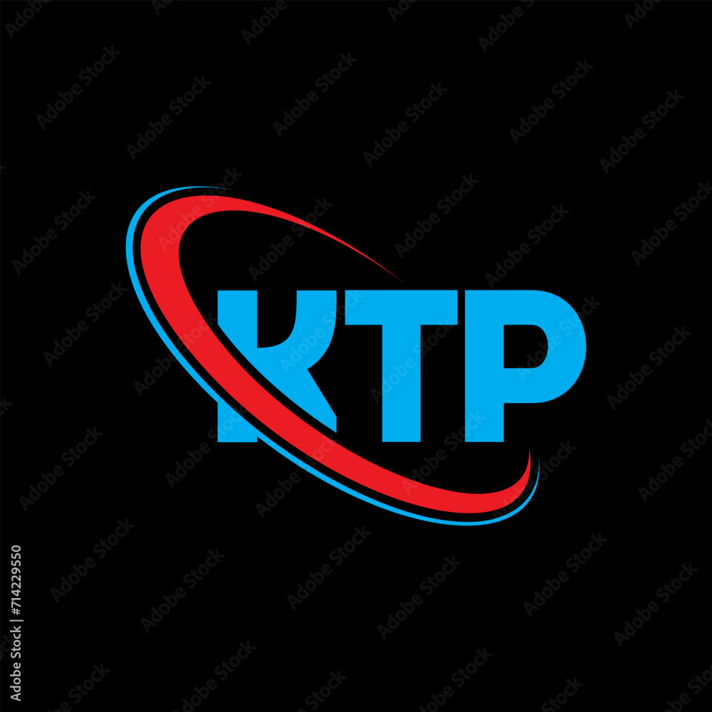 KTP logo. KTP letter. KTP letter logo design. Initials KTP logo linked ...