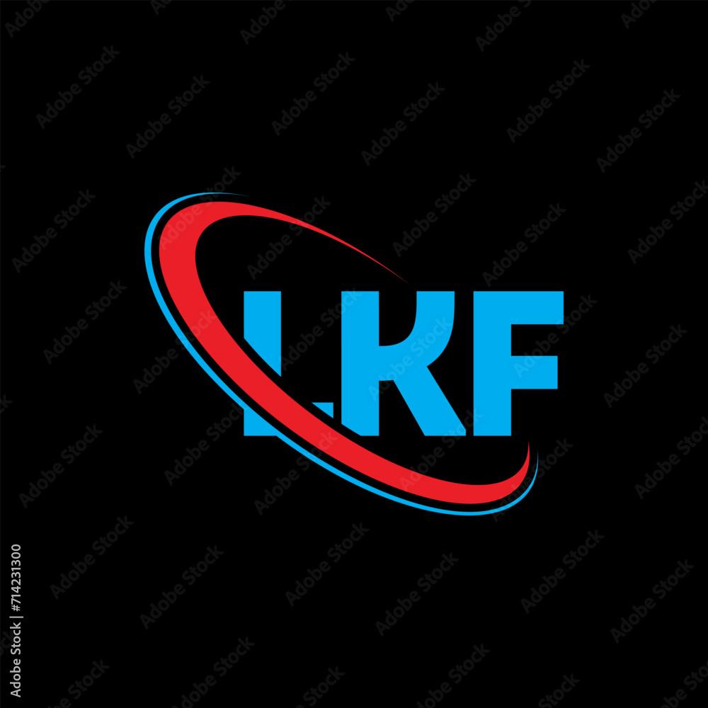 LKF logo. LKF letter. LKF letter logo design. Initials LKF logo linked ...