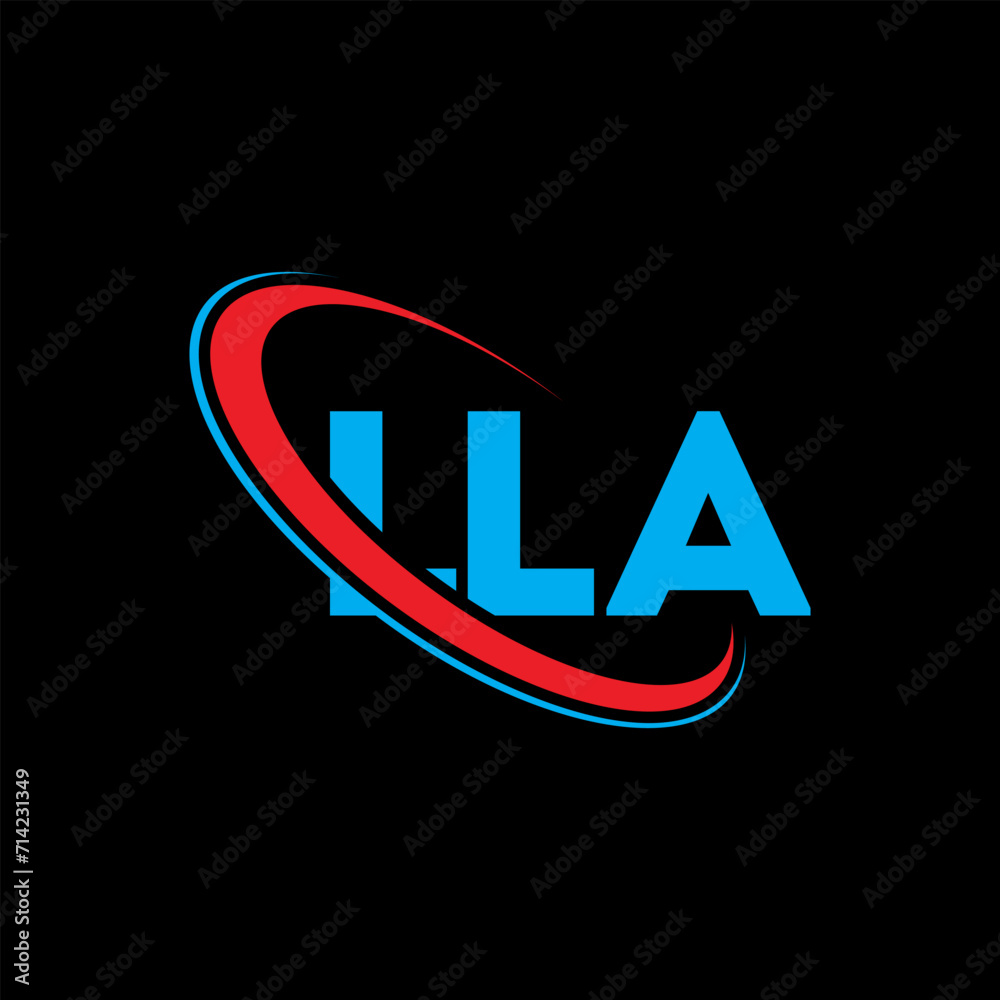 LLA logo. LLA letter. LLA letter logo design. Initials LLA logo linked ...