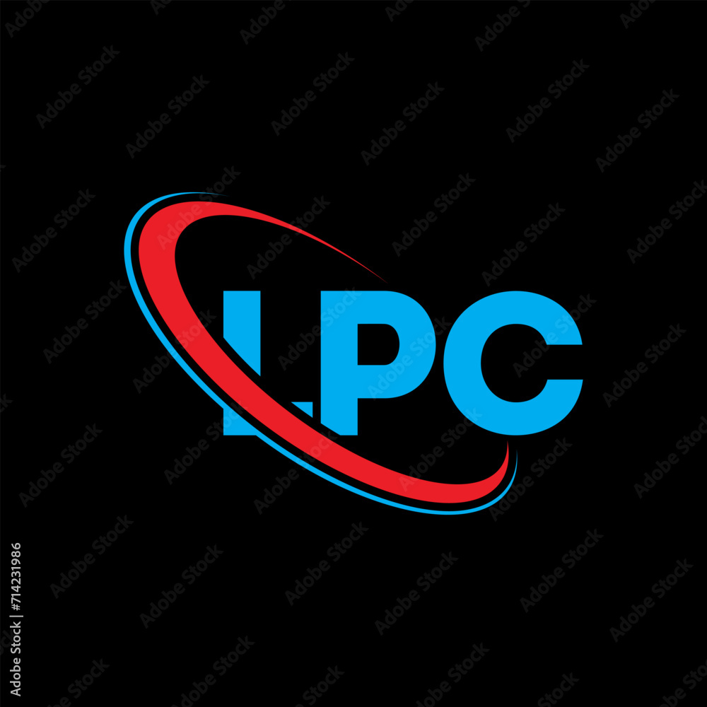 LPC logo. LPC letter. LPC letter logo design. Initials LPC logo linked ...
