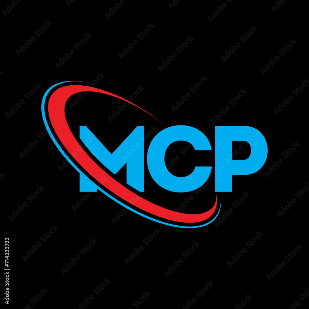 MCP logo. MCP letter. MCP letter logo design. Intitials MCP logo linked ...