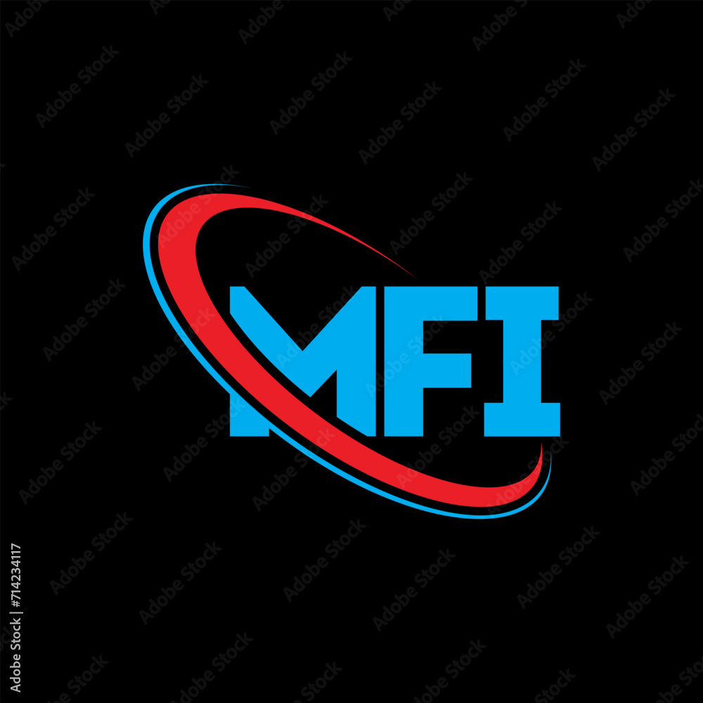 MFI logo. MFI letter. MFI letter logo design. Initials MFI logo linked ...