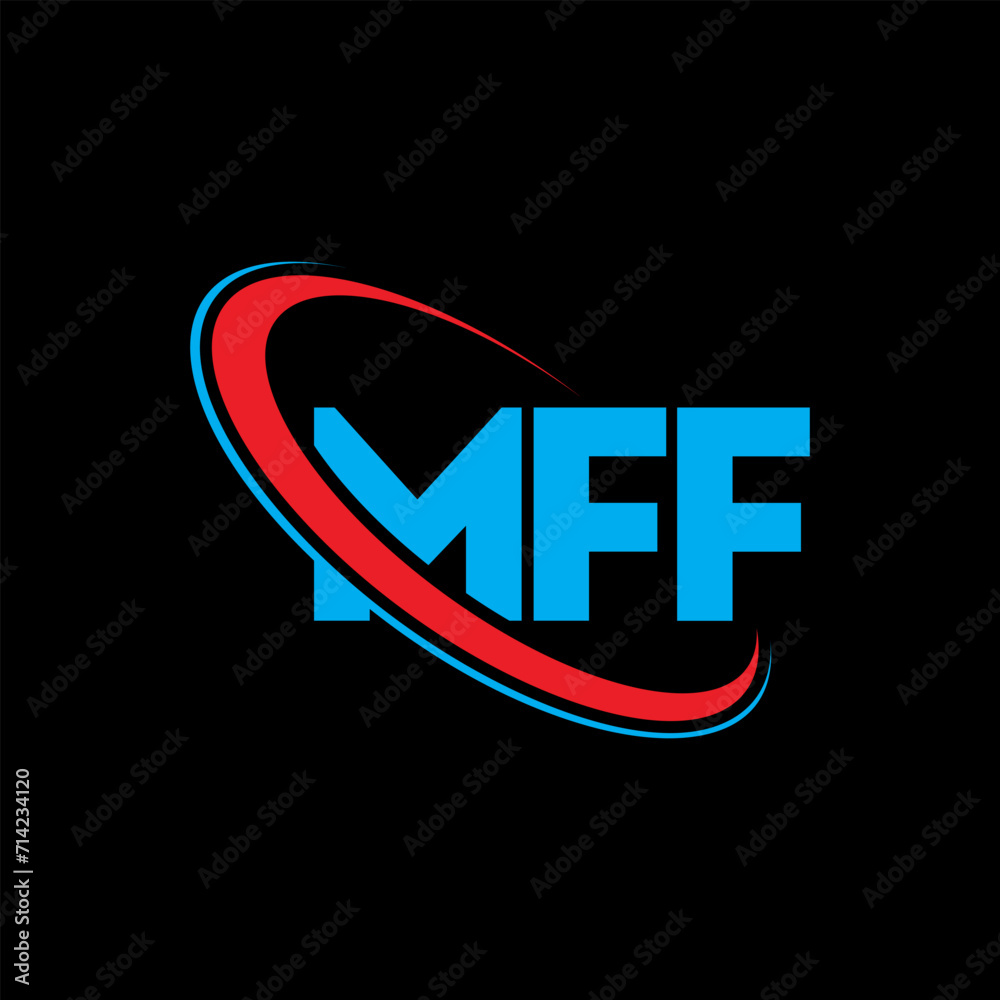 MFF logo. MFF letter. MFF letter logo design. Initials MFF logo linked ...