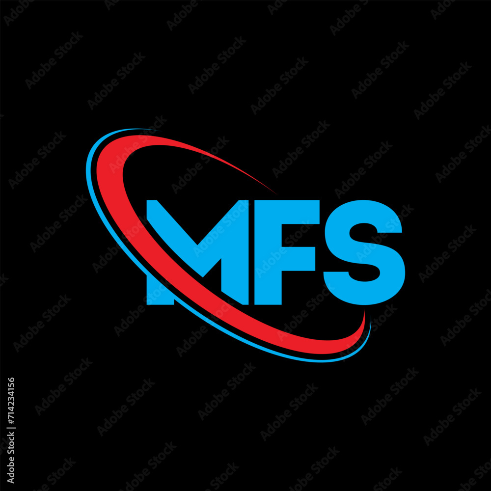MFS logo. MFS letter. MFS letter logo design. Initials MFS logo linked ...