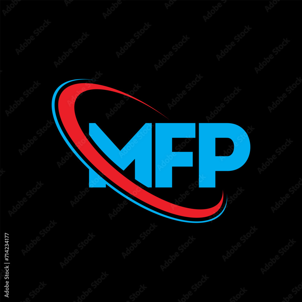 MFP logo. MFP letter. MFP letter logo design. Initials MFP logo linked ...