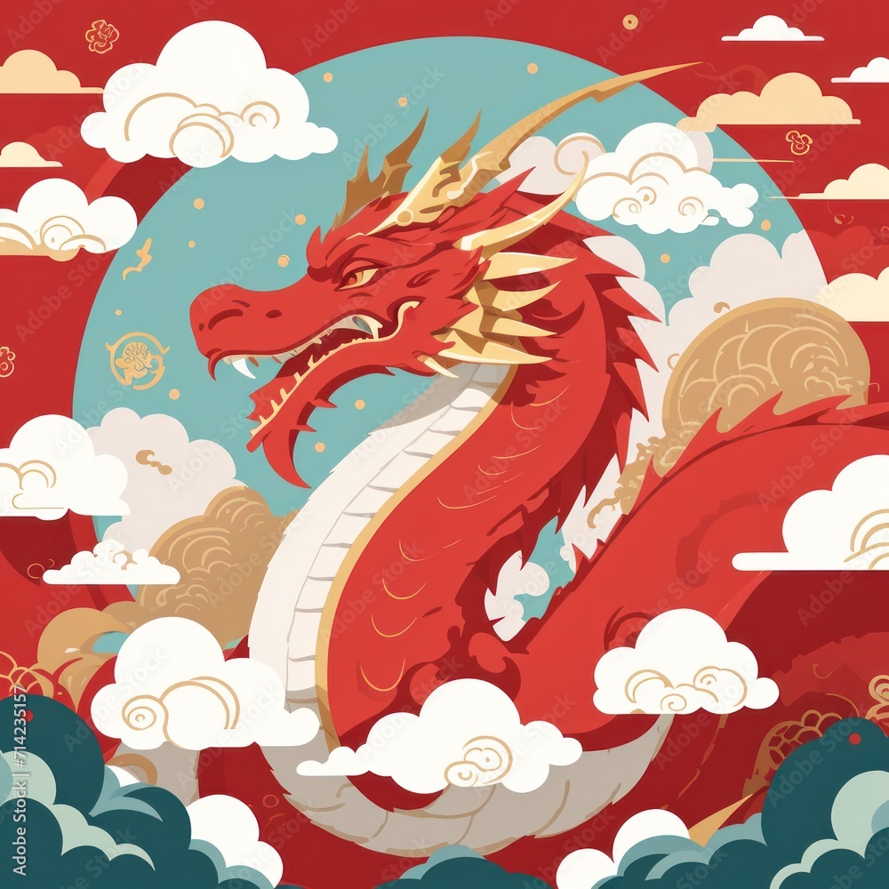 chinese new year, chinese style dragon statue, iconic dragon, wallpaper ...