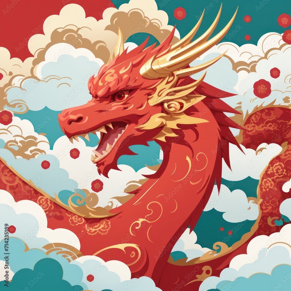 chinese new year, chinese style dragon statue, iconic dragon, wallpaper ...