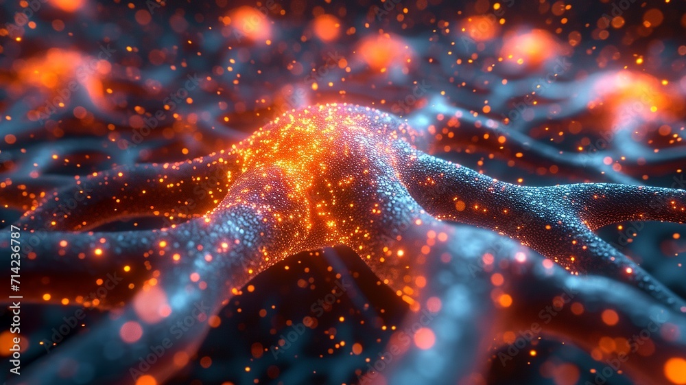 graphical representation of the neural network in the human brain ...