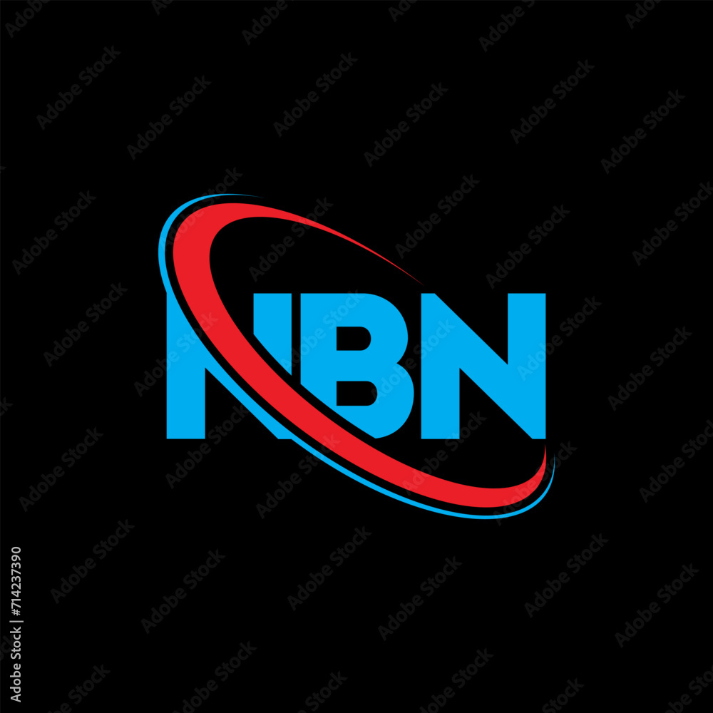 NBN logo. NBN letter. NBN letter logo design. Intitials NBN logo linked ...