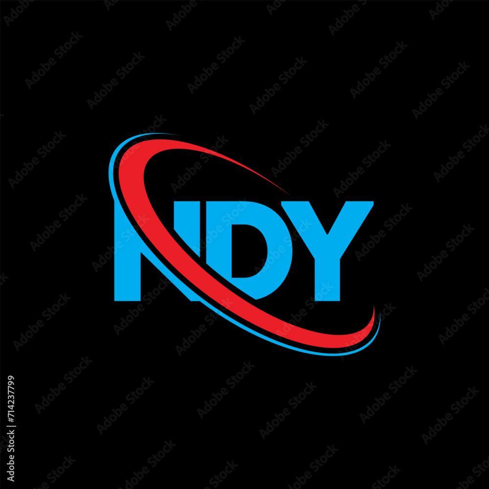 NDY logo. NDY letter. NDY letter logo design. Initials NDY logo linked ...