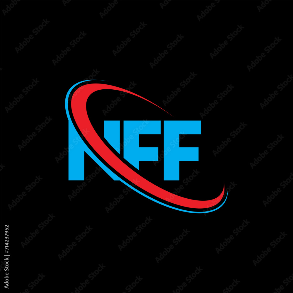 NFF logo. NFF letter. NFF letter logo design. Initials NFF logo linked ...