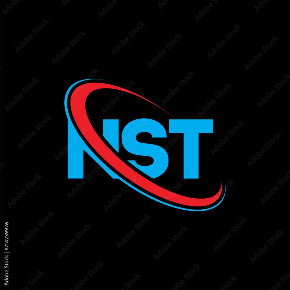 NST logo. NST letter. NST letter logo design. Initials NST logo linked ...